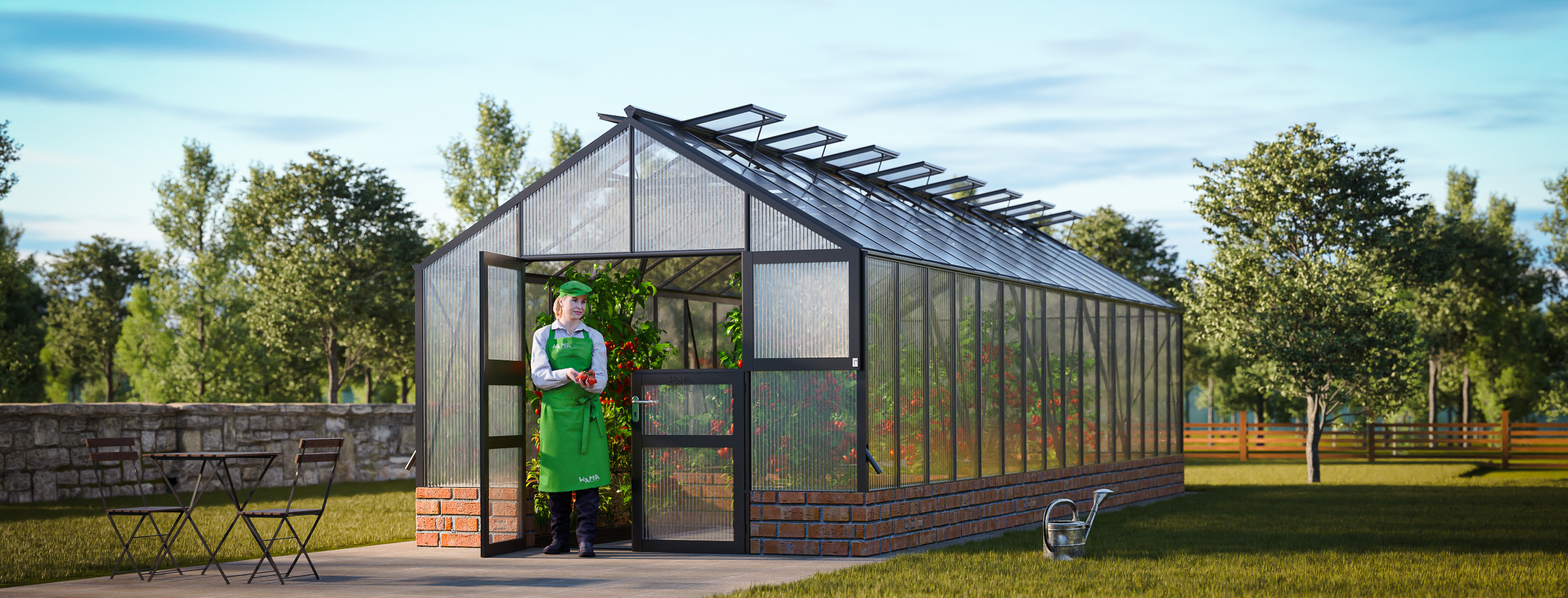 Profi 160 Mauer – 31.96 m² (B: 320 cm x L: 999 cm) – im WAMA ...